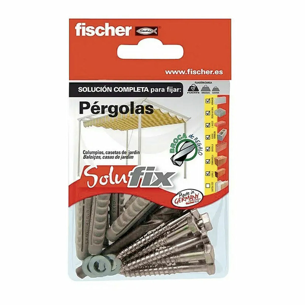 Kit de Fixação Fischer Solufix 502679 Pérgula 25 Peças – Tekmaquinas ...