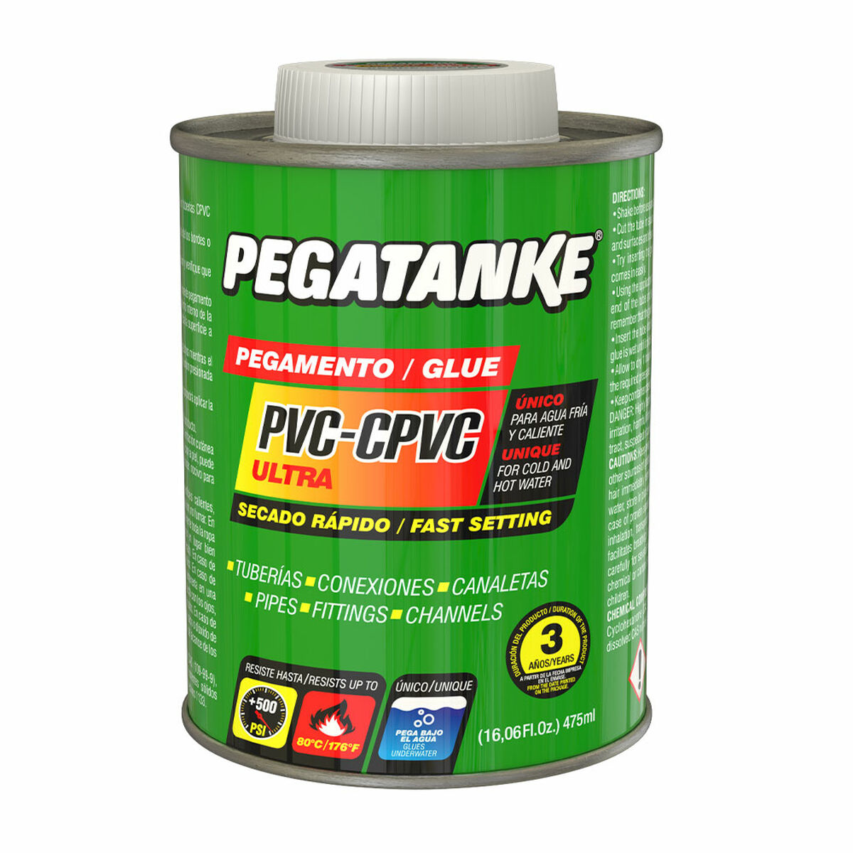 Cola PEGATANKE PVC-CPVC Ultra 475 ml – Tekmaquinas - O seu sonho é a ...