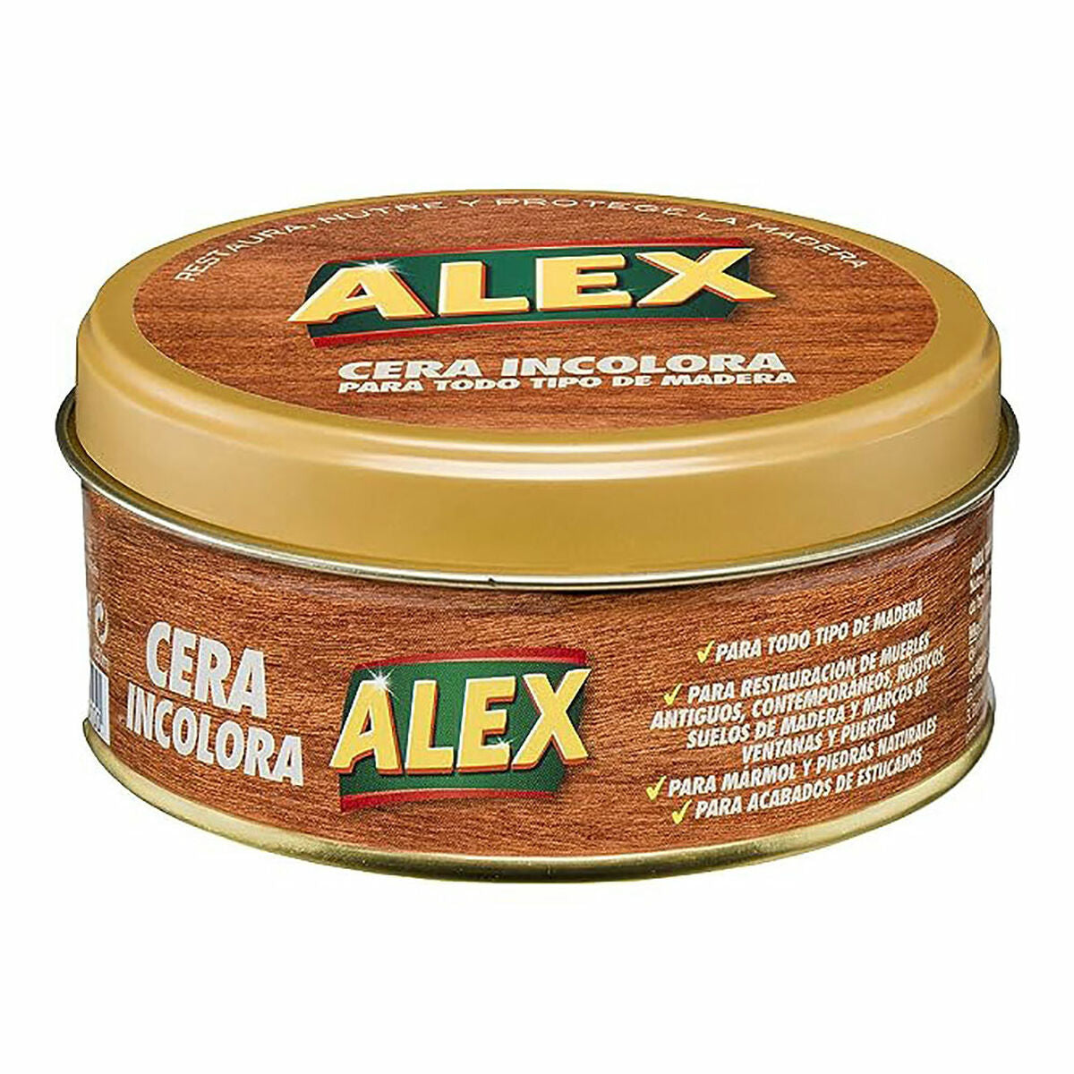 Cera para madeira Alex Incolor 250 g – Tekmaquinas - O seu sonho é a ...