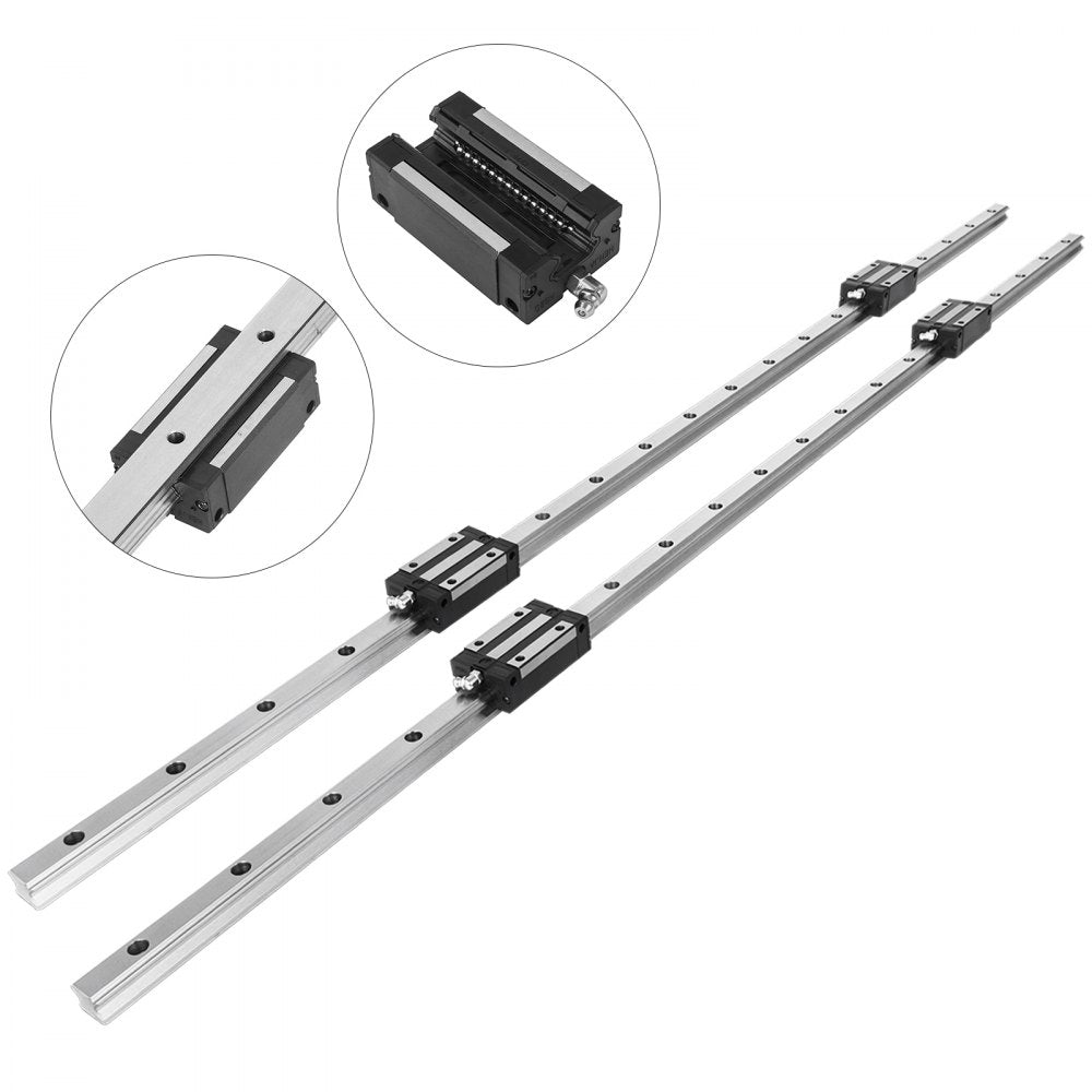 Guia Linear HGH20 1200mm - 2x Linearschienen com Blocos – Tekmaquinas ...