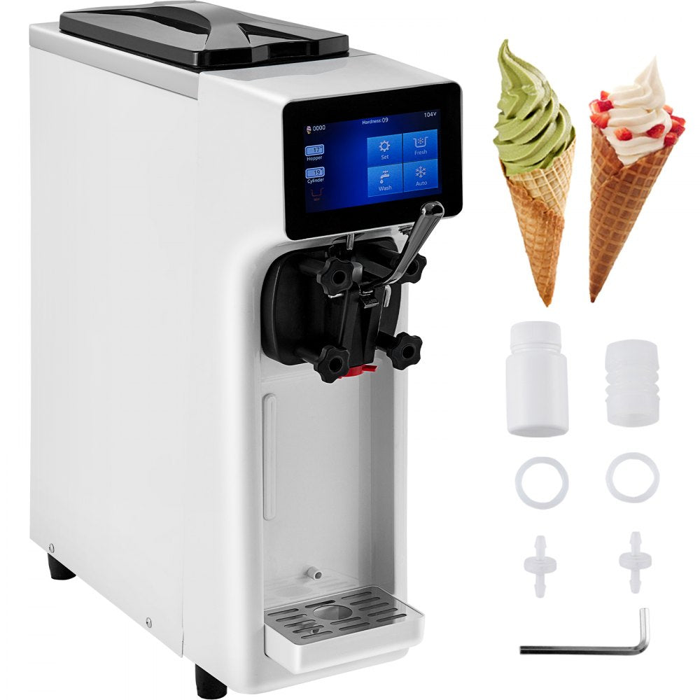 Máquina de Sorvete de Soft Serve Comercial (1000W 10-20L/h ...