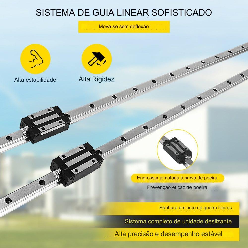 Trilho linear com blocos de rolamento – Tekmaquinas - O seu sonho é a ...