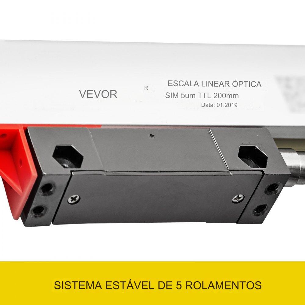 Escala Linear de 200mm para Torno e Fresadora – Tekmaquinas - O seu sonho é a nossa prioridade!